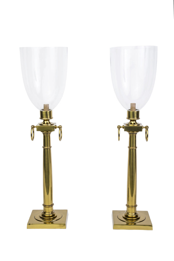 Magnificent Pair Of Mid-Century Modernist Hurricane Lamps By Tommi Par ...